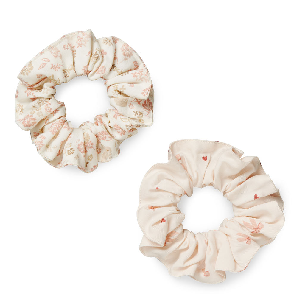 Hair Scrunchies - set of two - GOTS - Mix Augusta, Bows